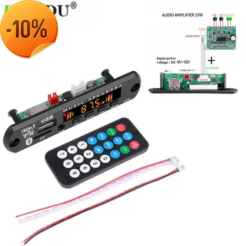 DHgate.com:Upgraded30W MP3 WMA Decoder Board, Wireless Audio Module USB AUX FM TF Radio ...