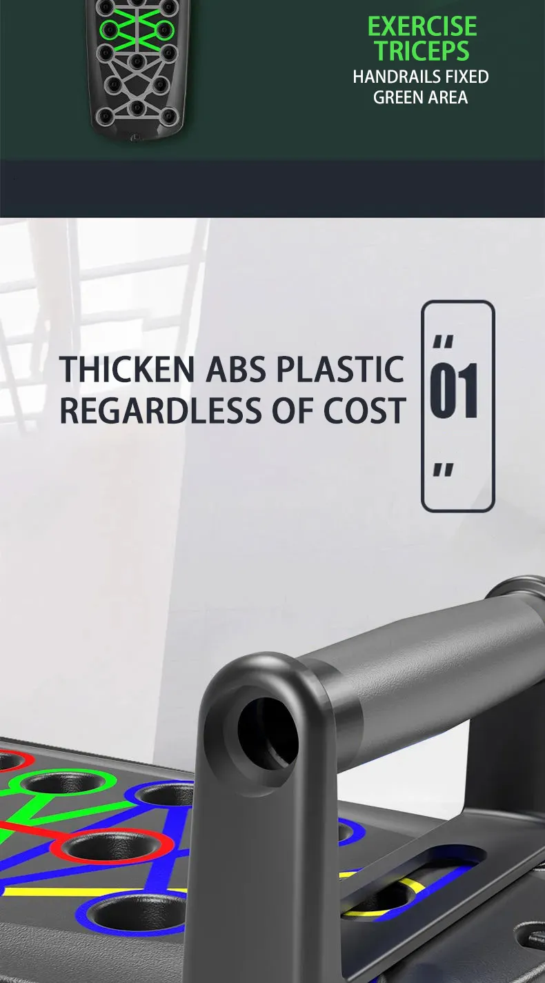 Push Up Board Foldable Push Up Board: Portable Multi Function Workout ...