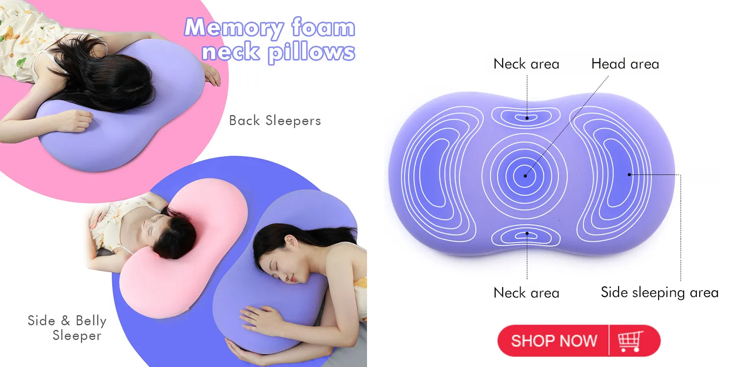 DHgate.com:Memory Foam Contour Pillow for Neck and Shoulder Pain Relief, Ergonomic Orthopedic ...