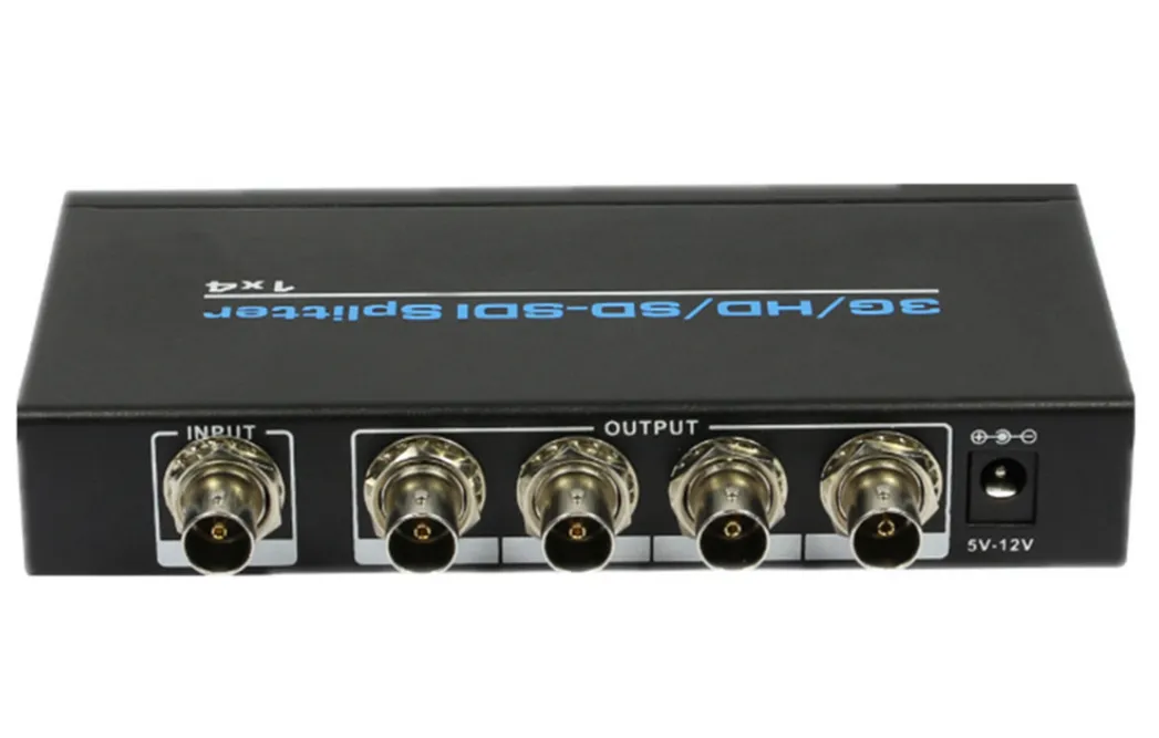 4 Port SDI Splitter Amplifier 1 In 4 Out Signal Distributor With Power ...