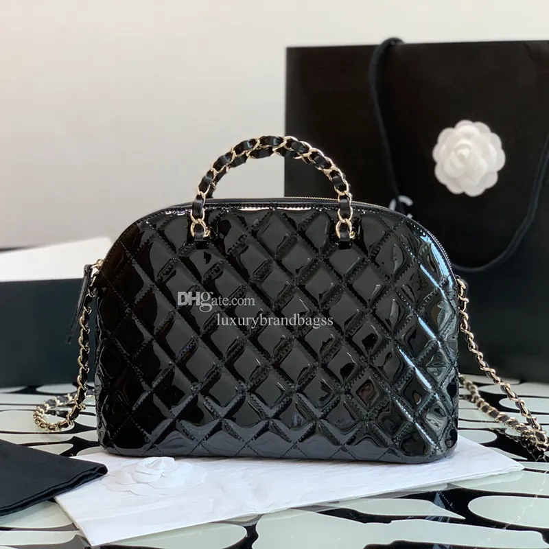 Designer Calfskin Shell Shoulder Top Handle Bag With Box Small Size For ...