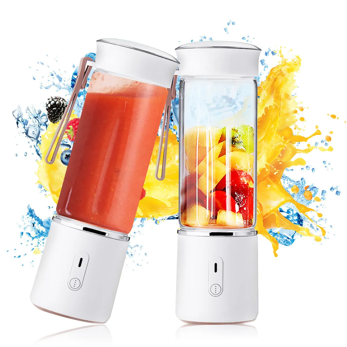 400ML Portable Blender: USB Rechargeable Personal Juice Blender for ...