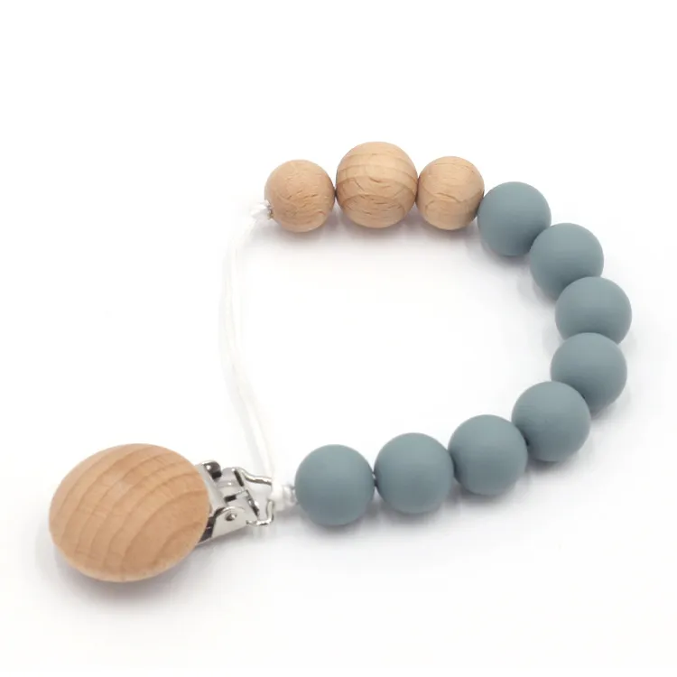 DHgate.com:Silicone Pacifier Clips Chain with Beads, BPA Free DIY Dummy ...