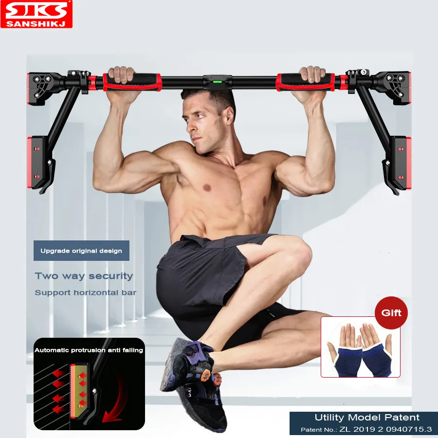 Wall Mount Pull Up Bar, Horizontal Bars Triangle Support Indoor Fitness ...