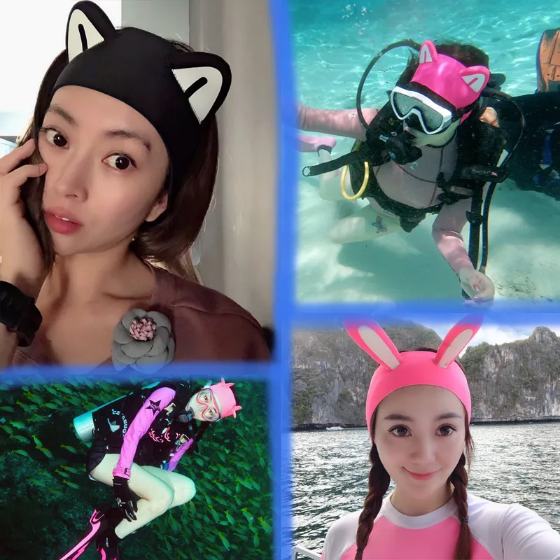 Waterproof Swim Cap Cartoon Design: Silicone Swimming Caps Hair ...