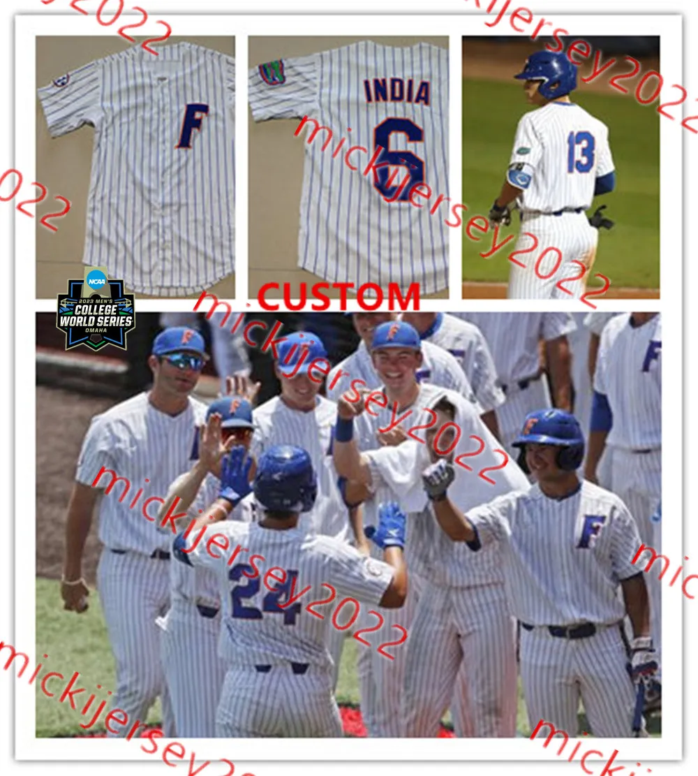 CWS Florida Baseball Jersey Customized Hurston Waldrep, Brandon Sproat ...