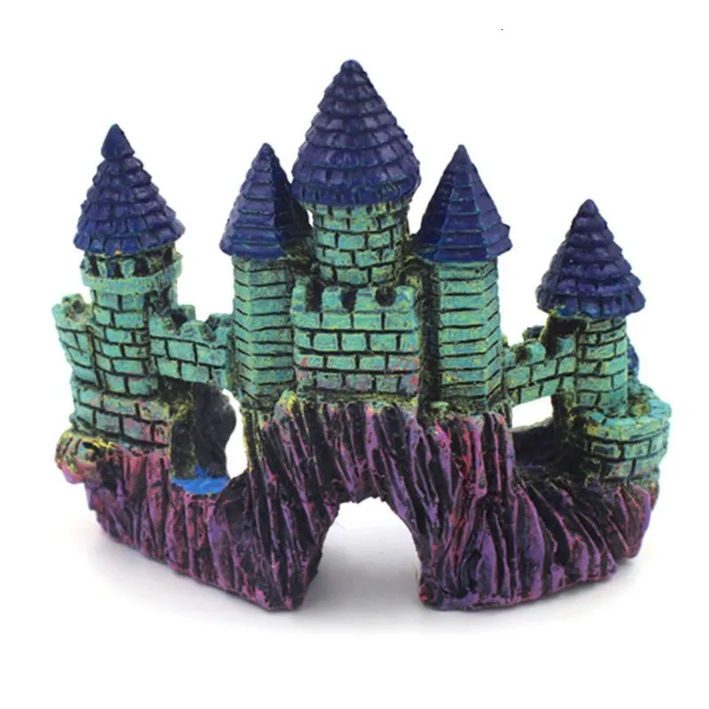 Unique Fish Tank Ornaments: Resin Castle Aquarium Decor, Simulation ...