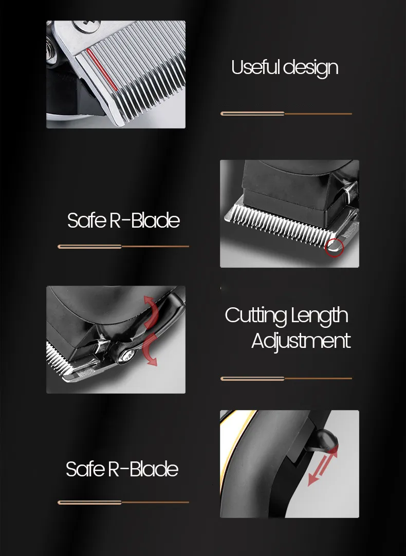 Professional Corded Remington Hair Trimmer With Strong AC Motor And ...