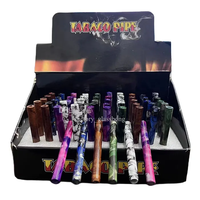 Ceramic Metal Cigarette Shape Tobacco Smoking Pipe, 78mm 55mm Sawtooth ...