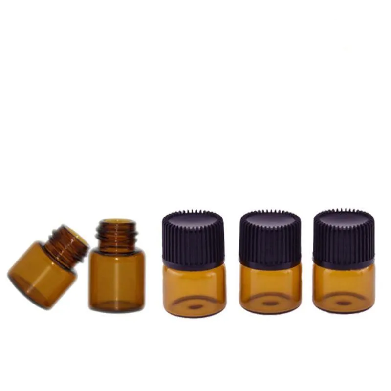 Amber Glass Sample Vials - 1ml/2ml Essential Oil Bottles, Perfume ...