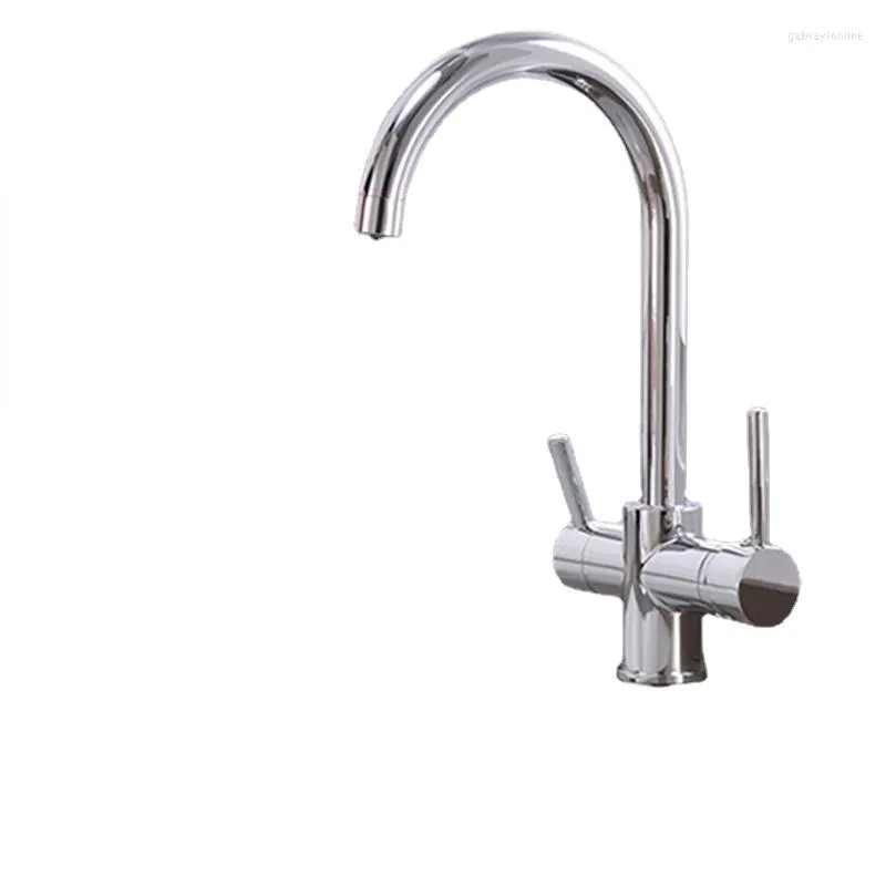 DHgate.com:Kitchen Faucet Mixer, Beige and Chrome Color, 360° Rotatable ...
