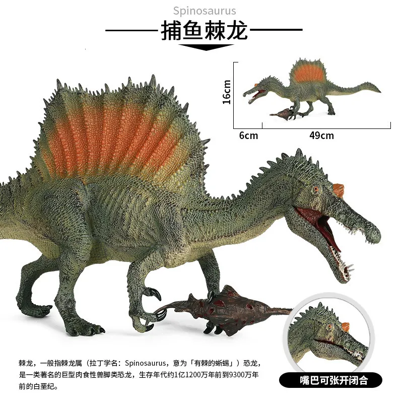 Giant Spinosaurus Dinosaur Toy Figure - 39cm Jurassic Animal Model ...