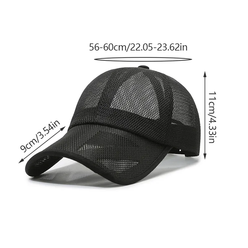 DHgate.com:Summer Mesh Baseball Cap for Men Adjustable Breathable Caps ...