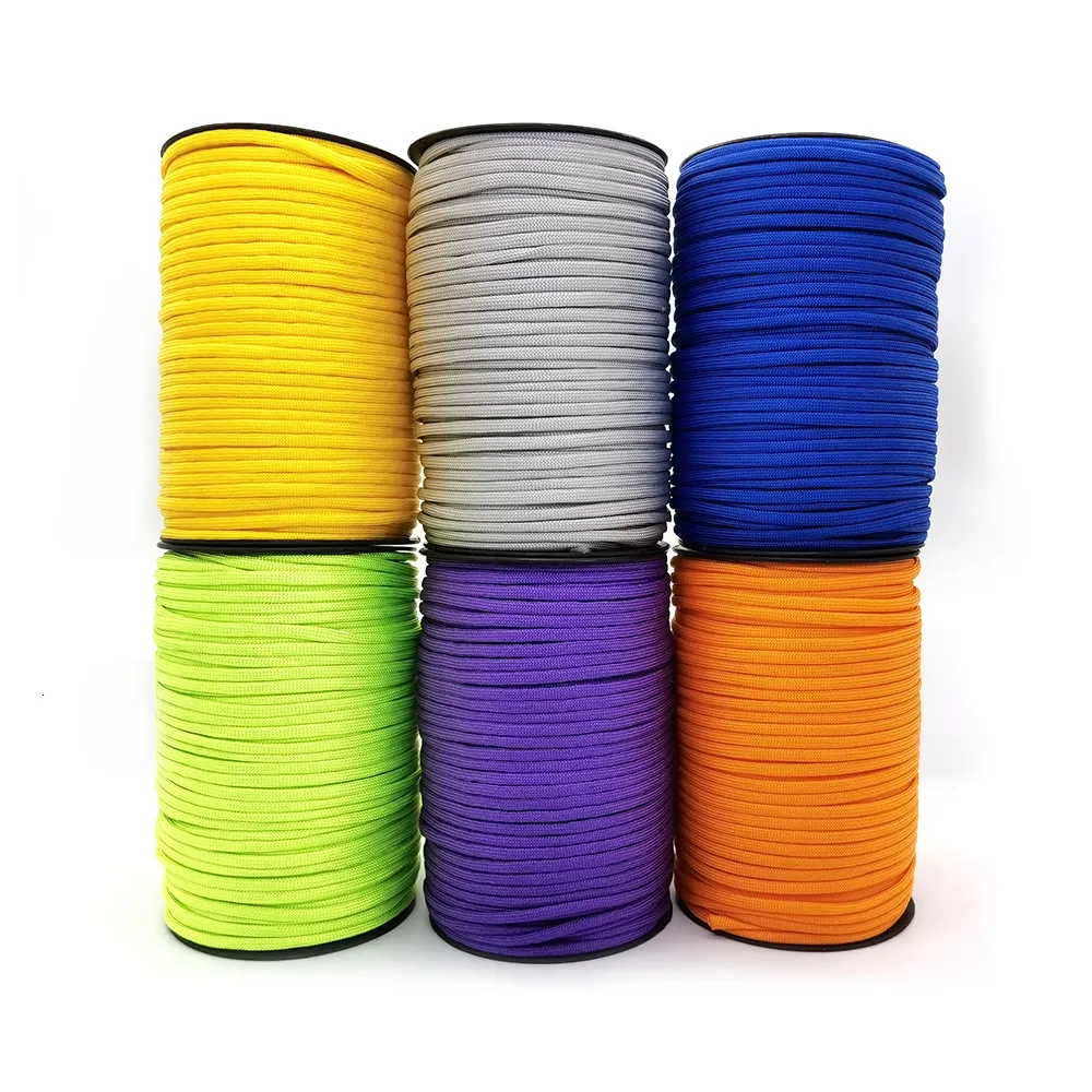 Multicolor Paracord 550 IB Cable 100M Length, 4mm Diameter, 7 Strands ...
