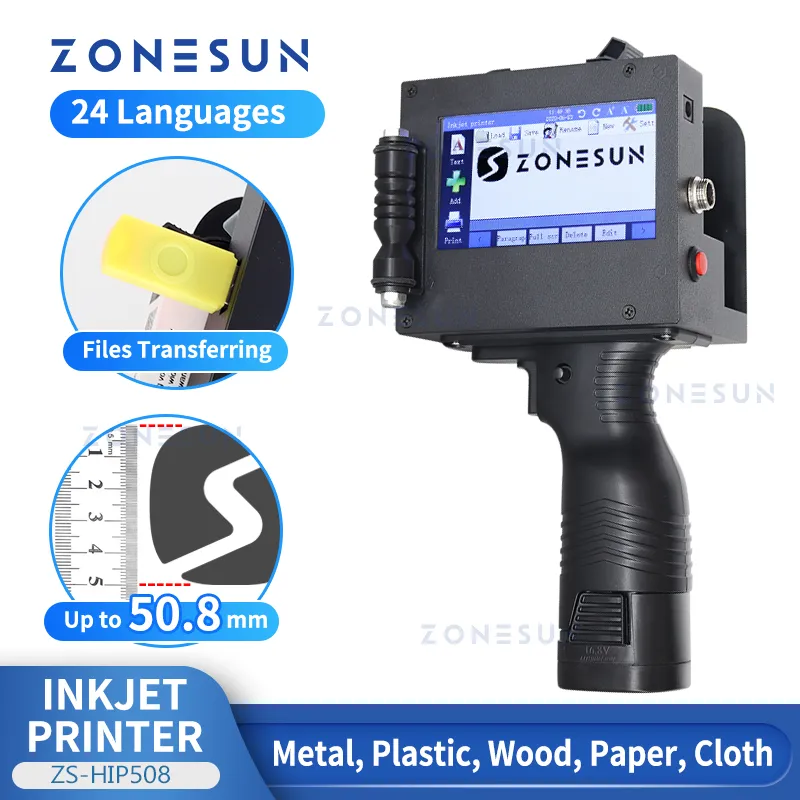 Portable Digital Inkjet Coder: 5cm Print Height, Ideal For Date, Batch ...