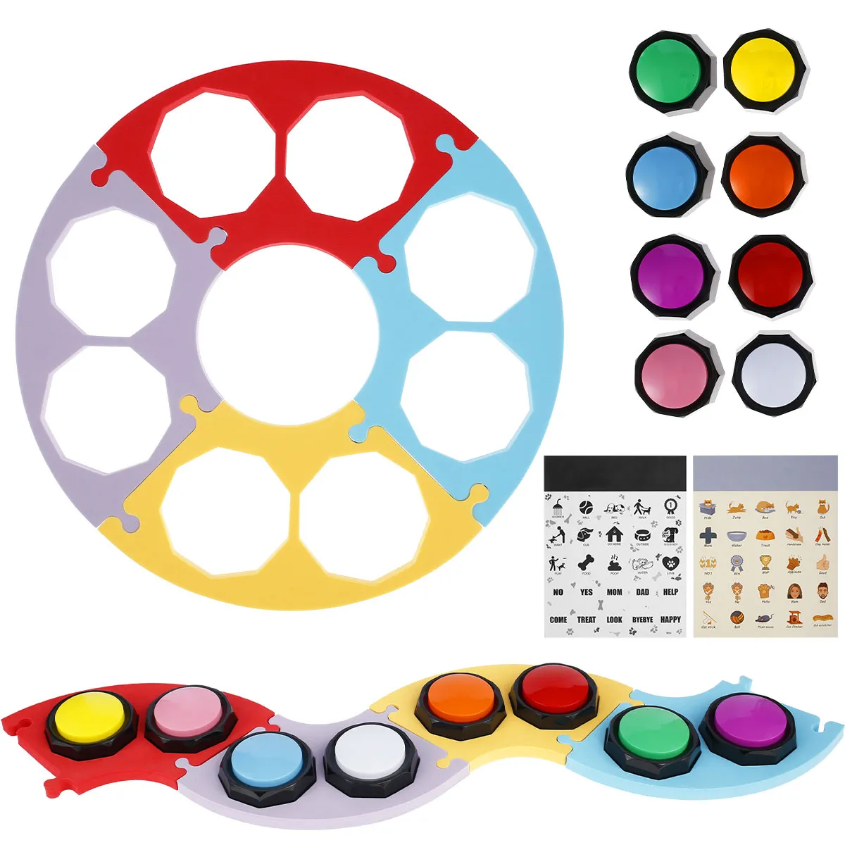DHgate.com:Dog Training Buttons 8-Pack Communication Voice Recording ...