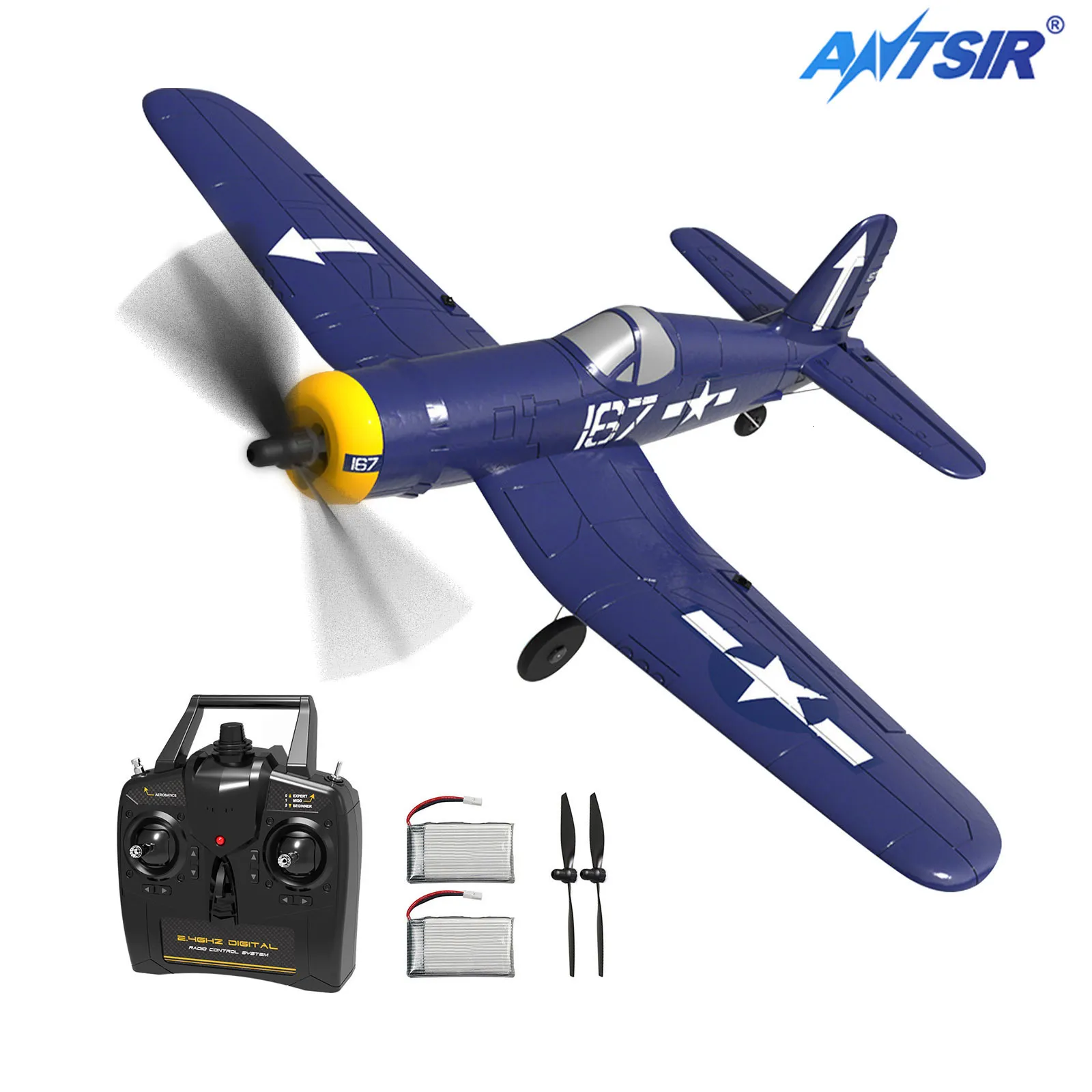 Electric/RC Aircraft F4U Pirate RC Aircraft One Button Pneumatic 2.4G ...