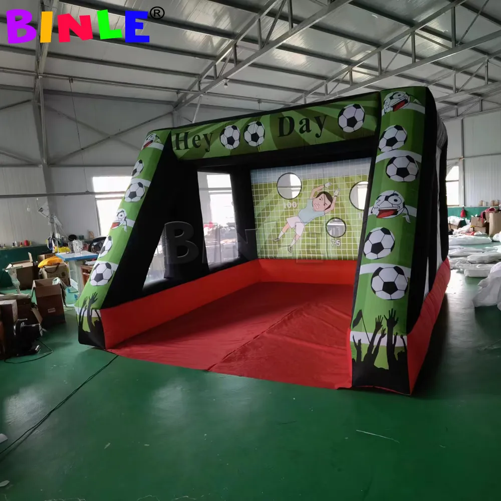 12x12ft Inflatable Football Soccer Goal - Portable Target Gate for ...