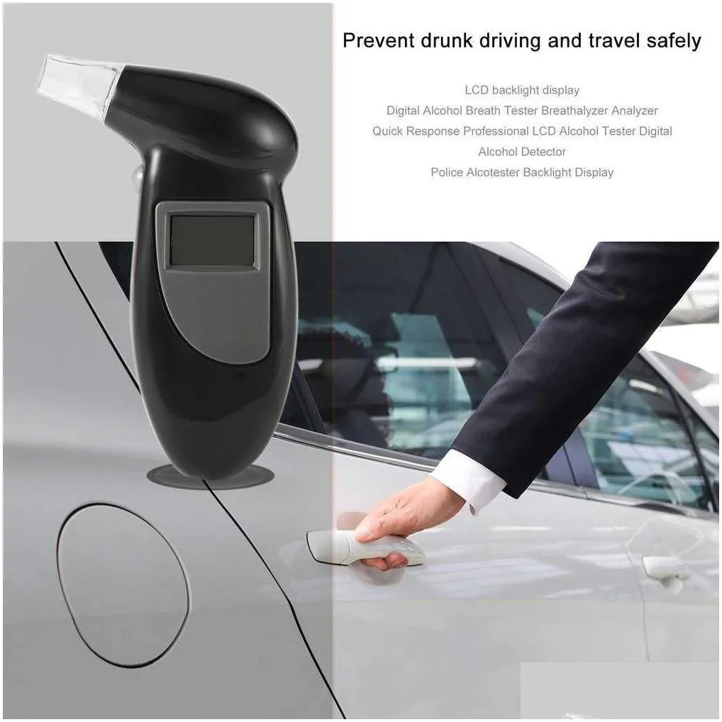 Digital Breathalyzer: Reliable Breath Alcohol Tester with LCD Display ...
