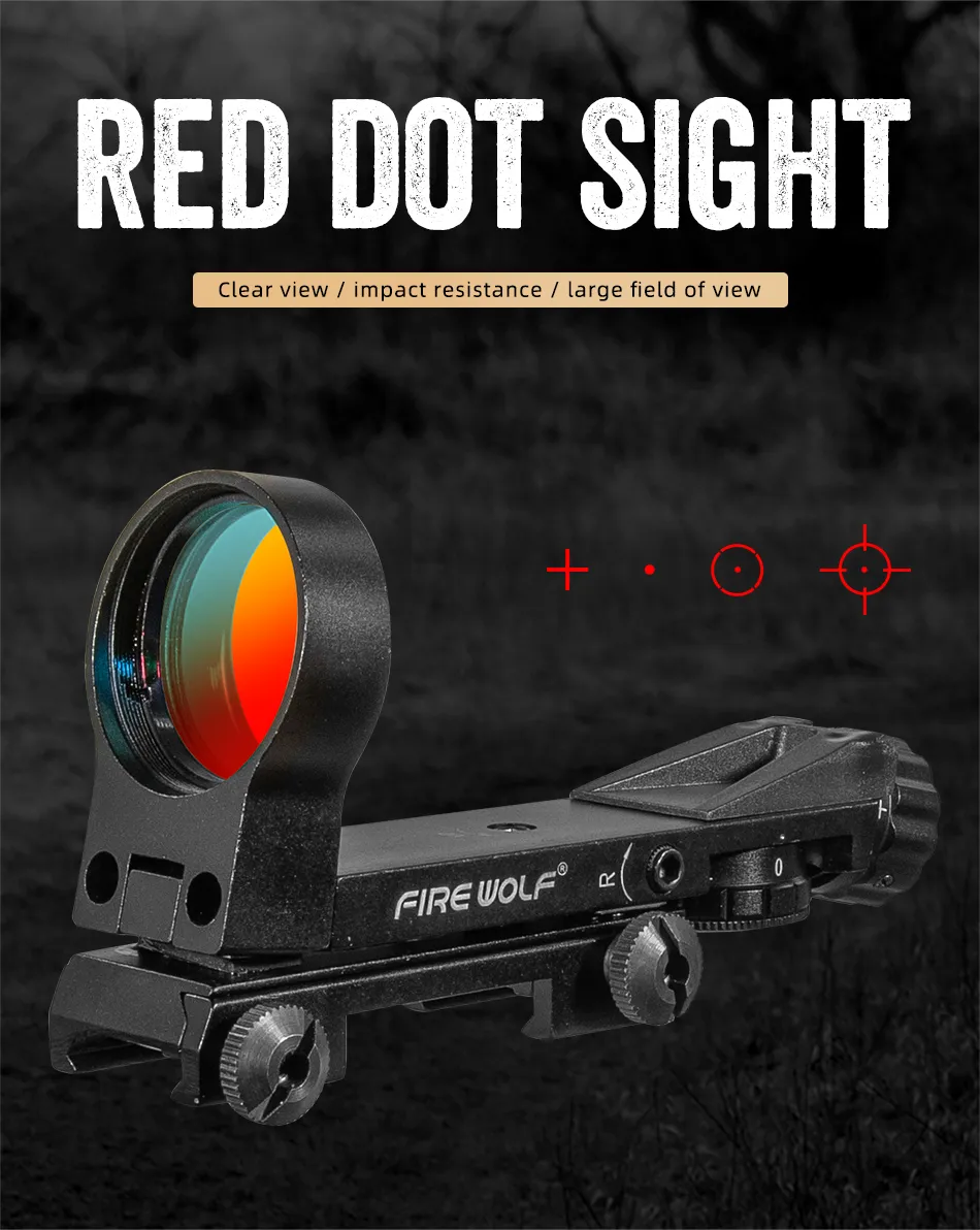 Multi Reticle Red Dot Sight, 1X30 Reflex Sight With 4 Reticles, Gun ...