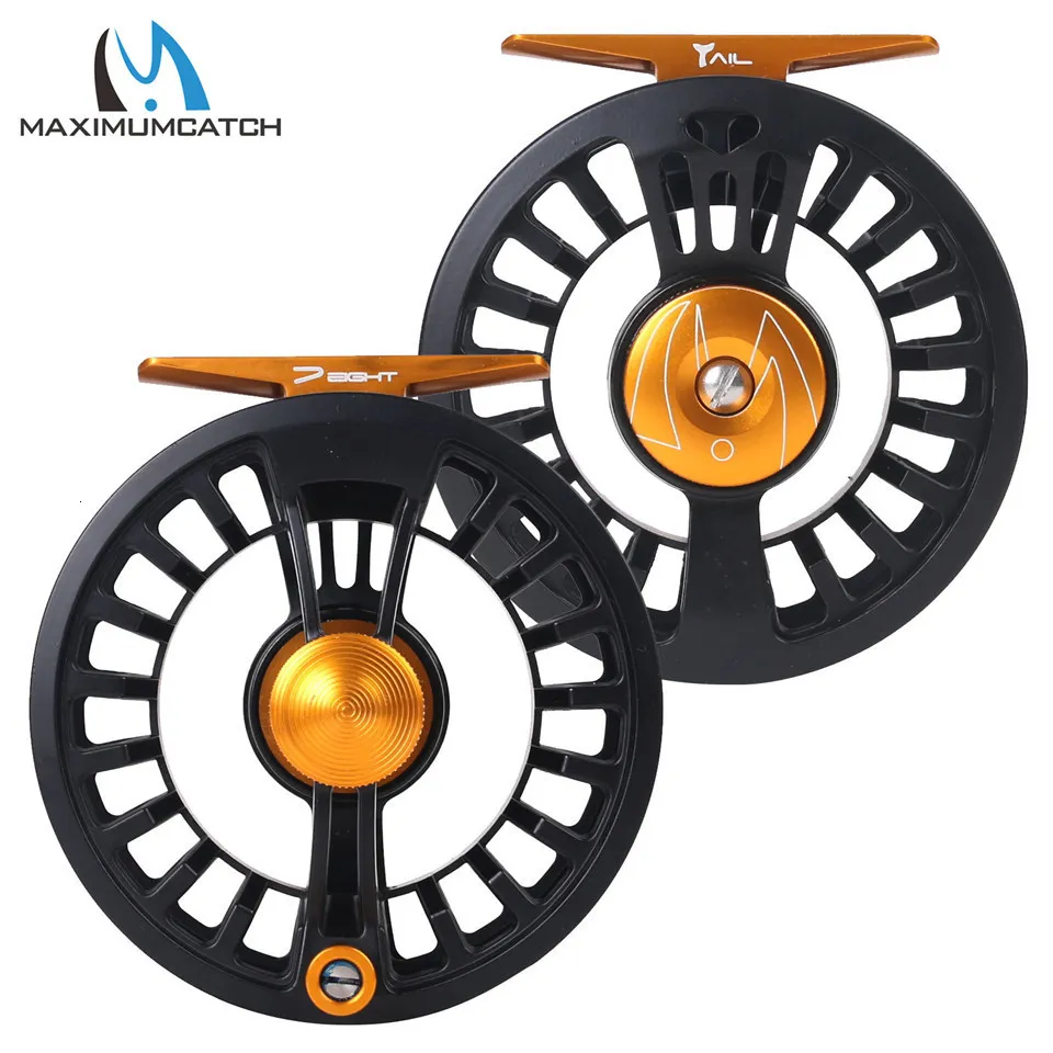 Lightweight Fly Fishing Reel - Large Arbor Design, 3-8wt, Black Finish ...