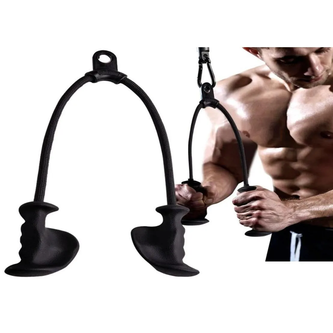 DHgate.com:Ergonomic Triceps Rope, Non-Slip Heavy Duty Plated Handle ...