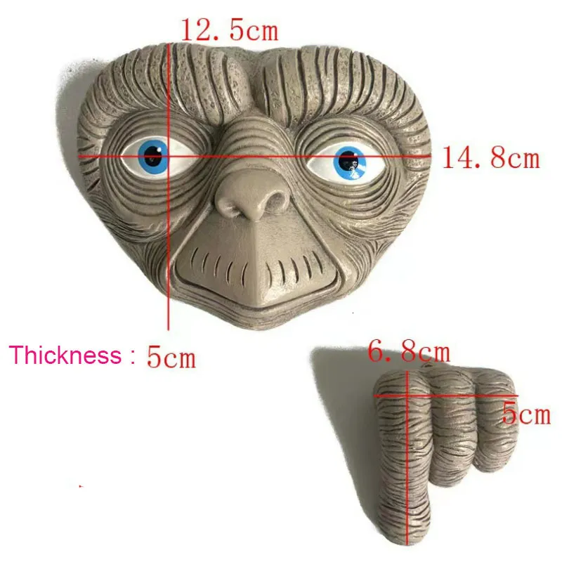 Unique Garden Decor: Alien ET Peeker Statue Resin Yard Art Ornament For ...