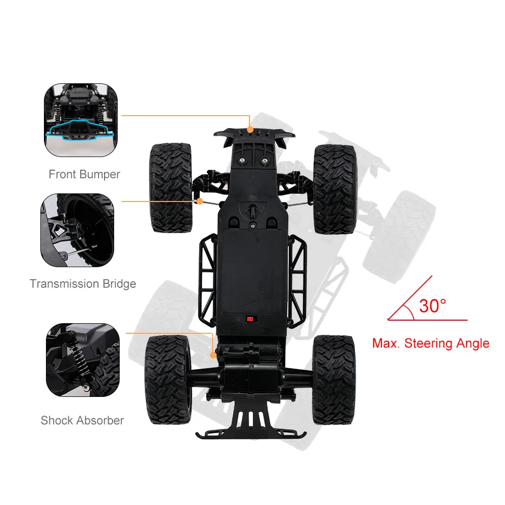 High Speed 2WD RC Racing Car With Usb 12v Charging Perfect Off Road ...