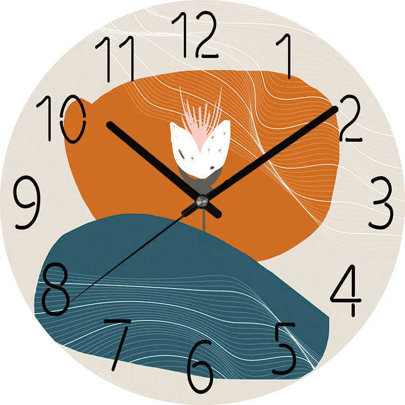 Modern Style Wall Clock, White Hanging Clock, Silent Needle Table Clock ...