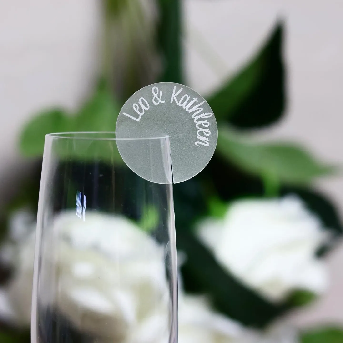 DHgate.com:Acrylic Wedding Wine Glass Charms Round Blank Wine Glass ...