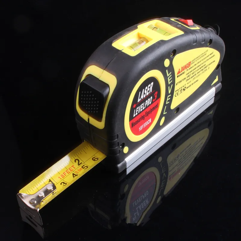 Multifunctional Laser Level Tape Measure - Infrared Alignment Tool with ...