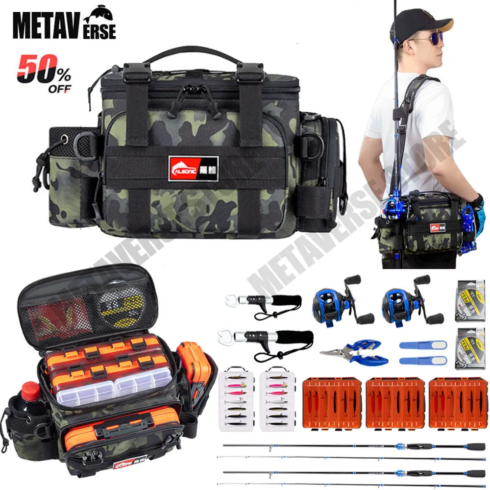 Camouflage Fishing Tackle Bag | Multifunctional Crossbody Waist Pack ...