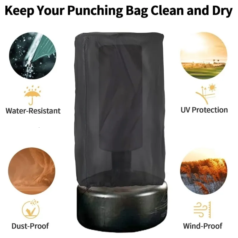Heavy Duty Freestanding Punching Bag Cover - Waterproof Boxing Sandbag ...