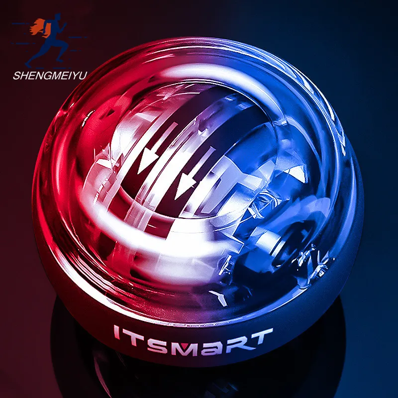 LED Wrist PowerBall Trainer Gyroscope Strengthener Arm Exercise Machine ...