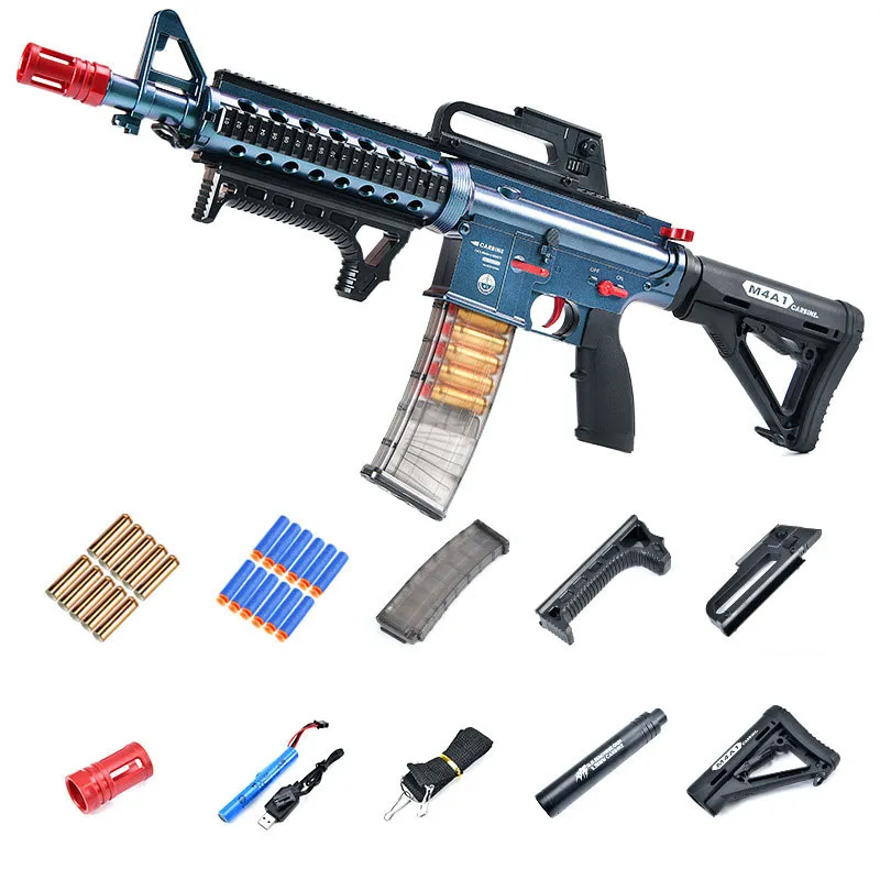 Chameleon Sniper M4A1 Electric Toy Soldier Gun With Soft Bullet Shell And Ejected M416 Rifle ...