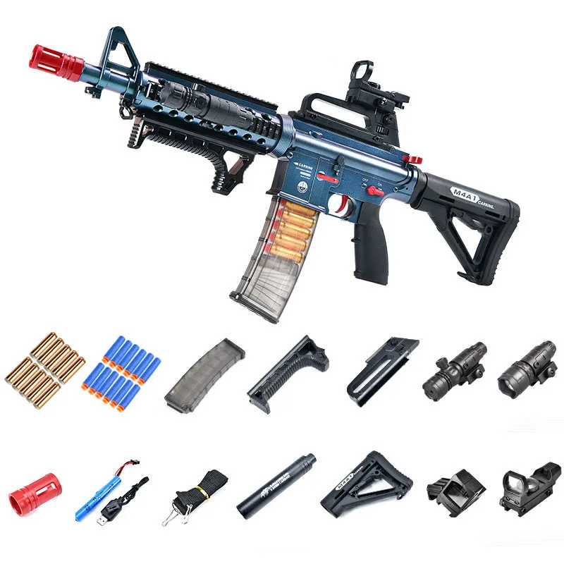 Chameleon Sniper M4A1 Electric Toy Soldier Gun With Soft Bullet Shell ...