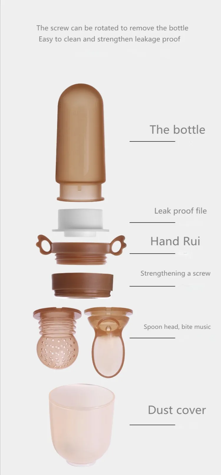 Cups Dishes Utensils Baby Feeding Bottle Teething Mesh Bag Silicone ...