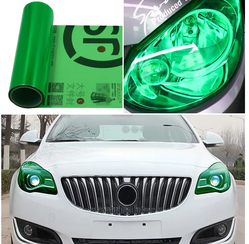 Car Headlight Protection Film 30x100cm Translucent Fog Light Motorcycle ...