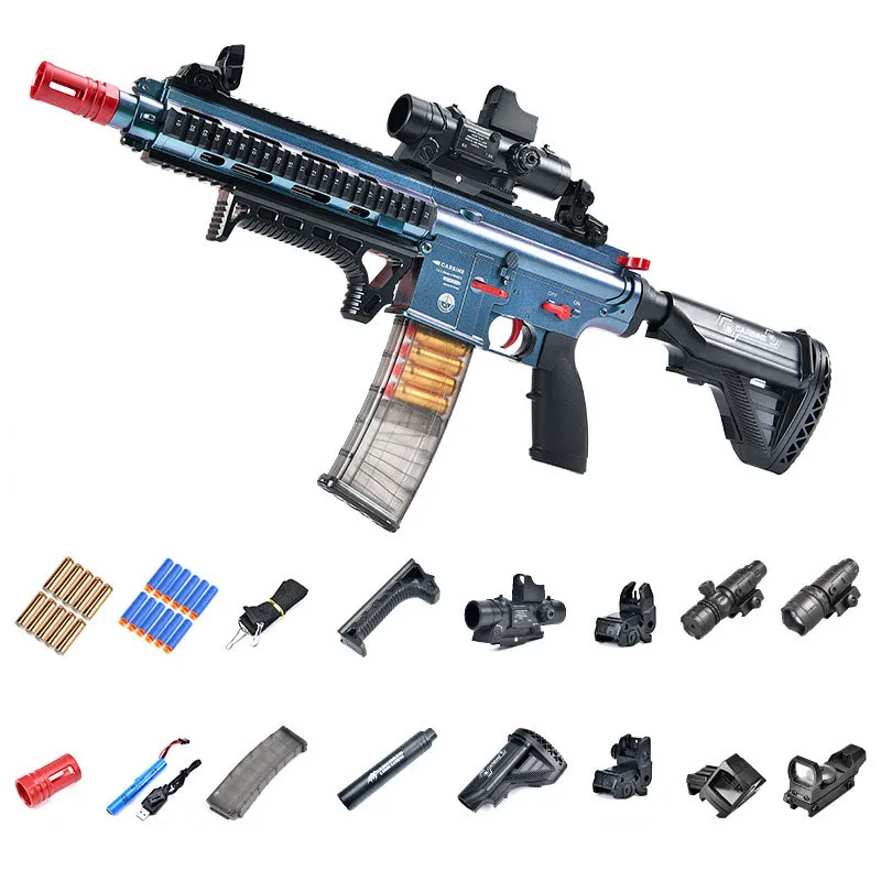 Chameleon Sniper M4A1 Electric Toy Soldier Gun With Soft Bullet Shell And Ejected M416 Rifle ...