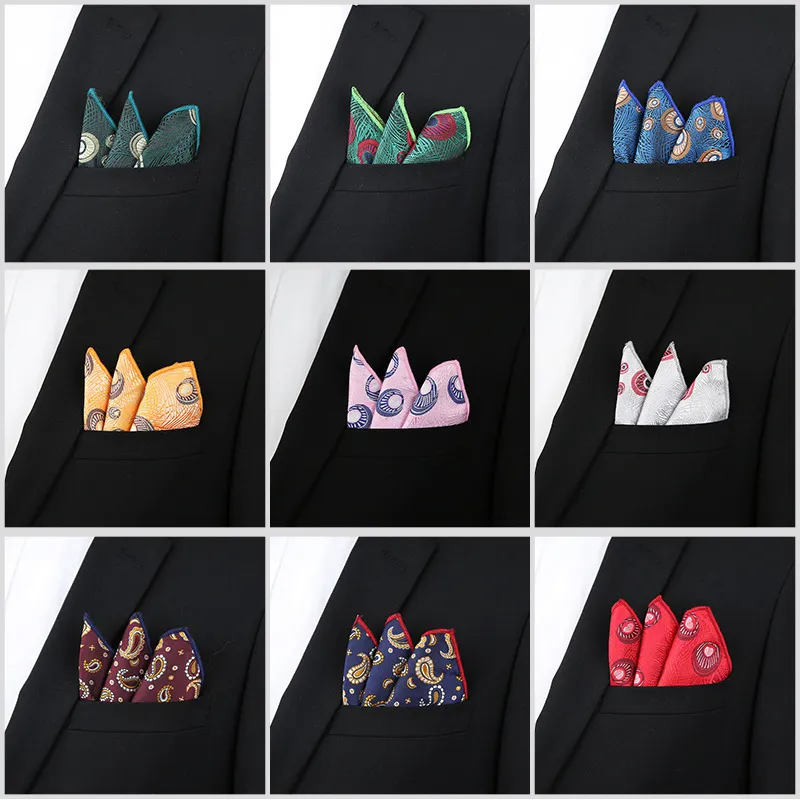 DHgate.com:Mens Paisley Silk Handkerchiefs: 10 Pack Blue Print Pocket ...