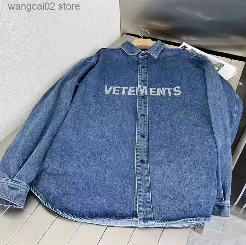 DHgate.com:Mens Casual Shirts High Quality VETEMENTS Bling Vintage ...
