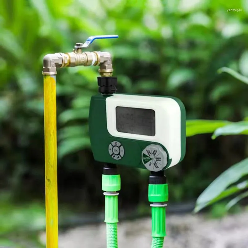 Dual Port Smart Garden Irrigation Timer - Digital Display Watering ...