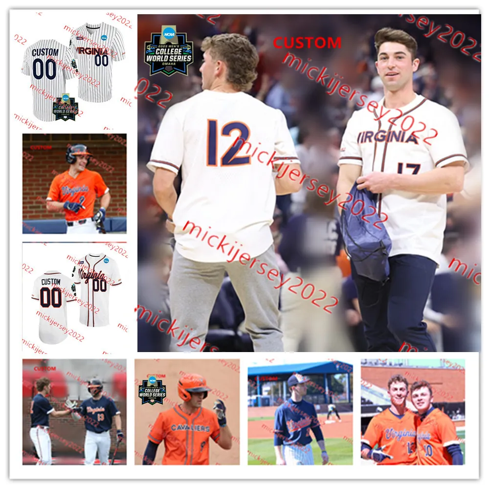 2023 CWS Virginia Cavaliers Baseball Jersey Evan Blanco Jacob ...