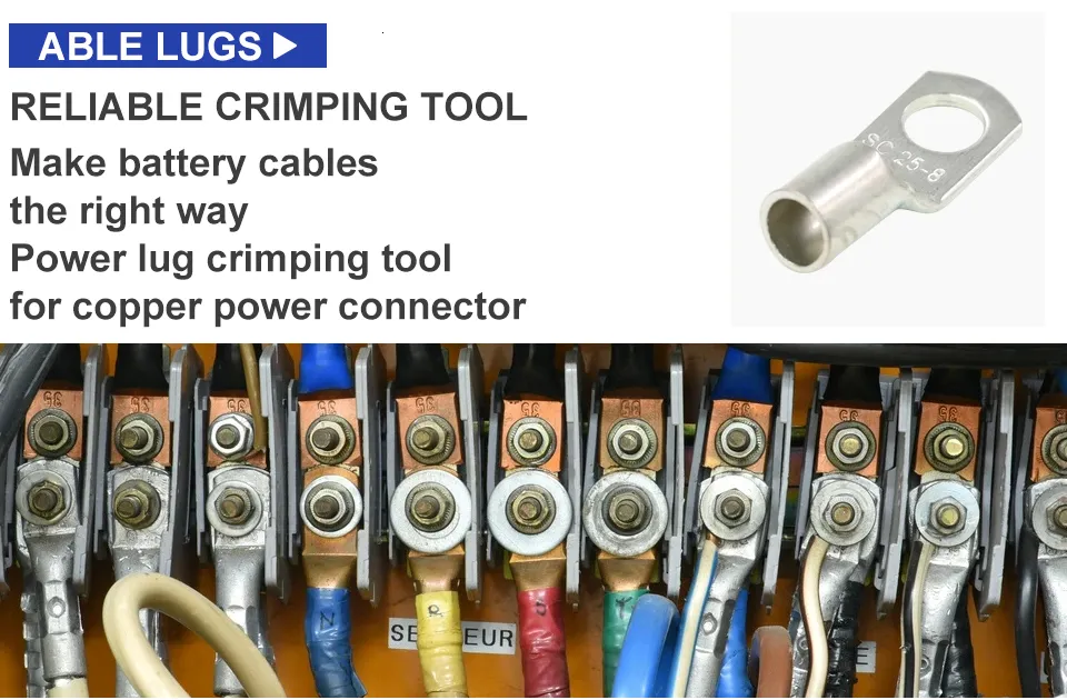 Pliers Tube Terminal Crimper Hex Crimp Tools HX 50B Pliers 6 50mm²AWG ...