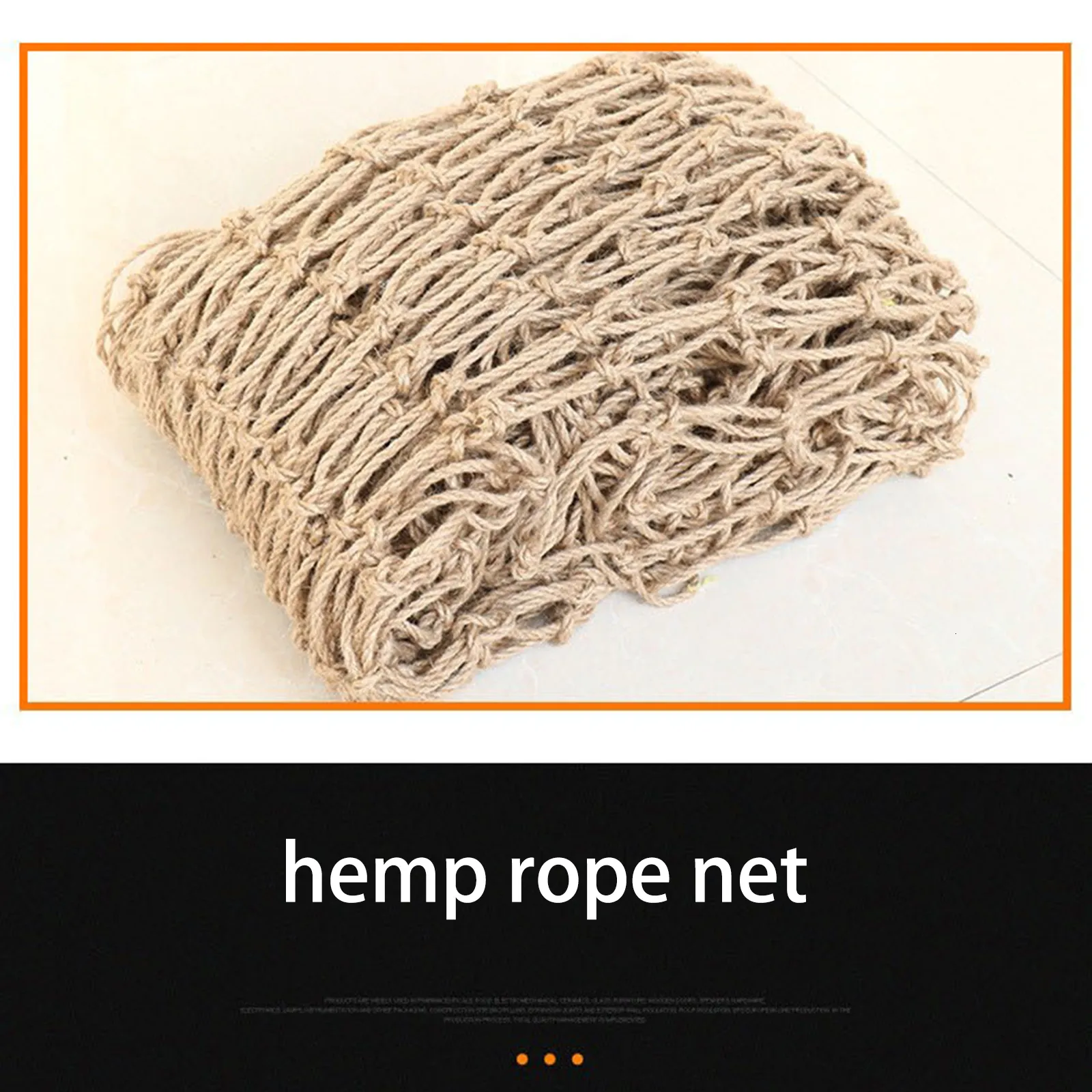 Durable Hemp Rope Netting - Garden Climbing Plant Support, Balcony ...