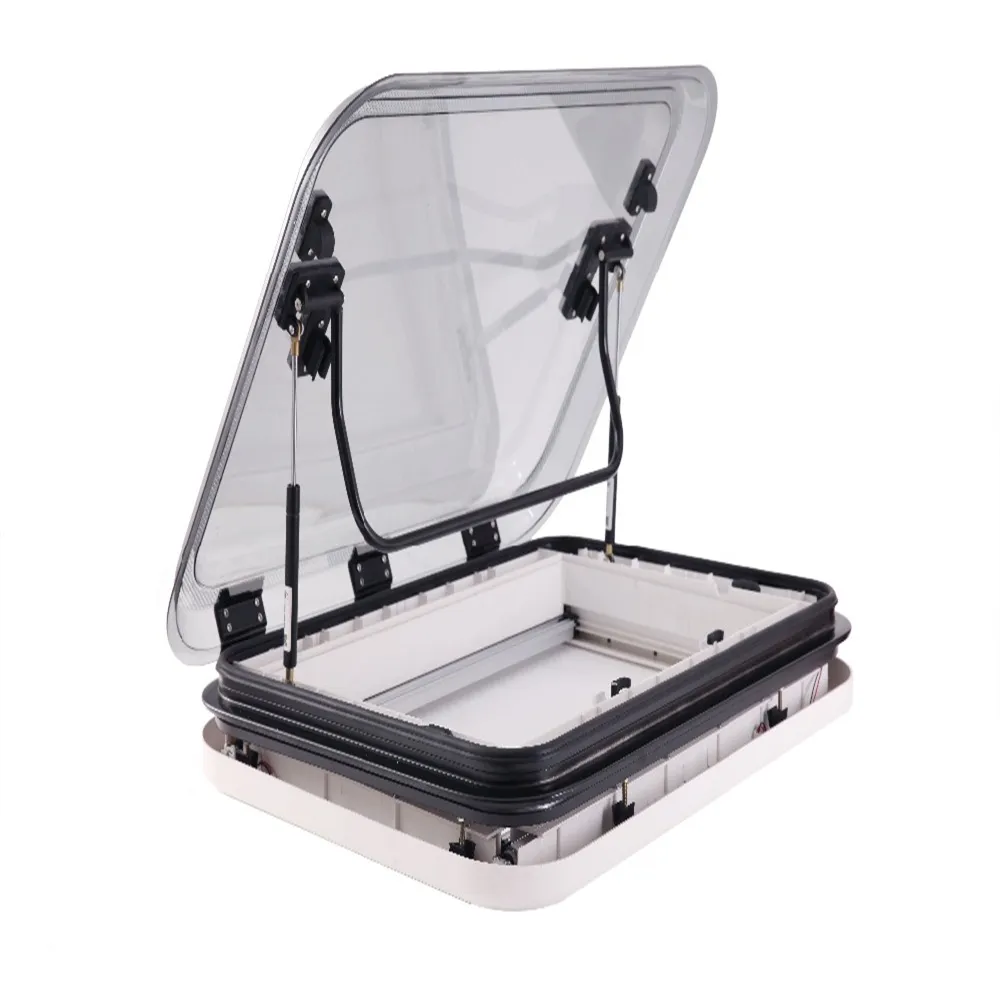 RV Caravan LED Skylight Roof Window Hatch With Anti-Insect Net and ...