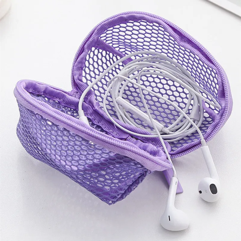 Mini Mesh Pouch: Coin Purse, Key Holder, Earphone Case & Makeup Sponge ...
