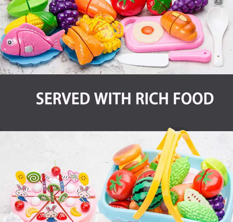 DHgate.com:Educational Plastic Kitchen Playset with Cuttable Fruits and ...