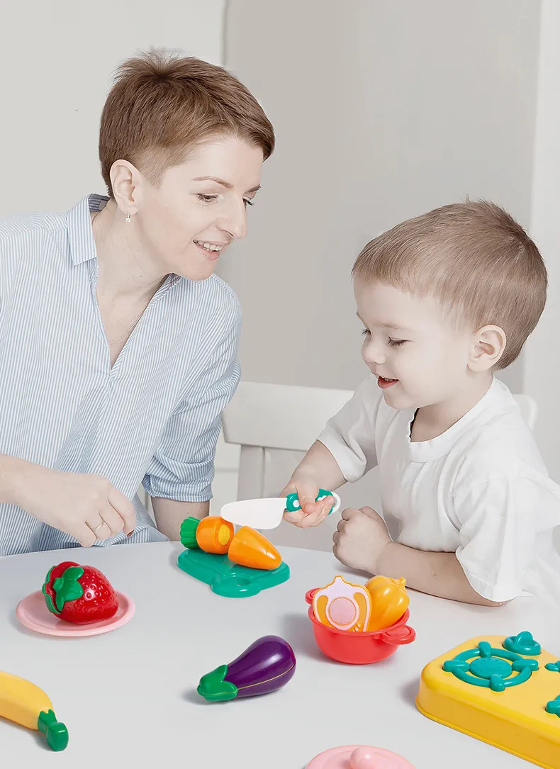 DHgate.com:Educational Plastic Kitchen Playset with Cuttable Fruits and ...