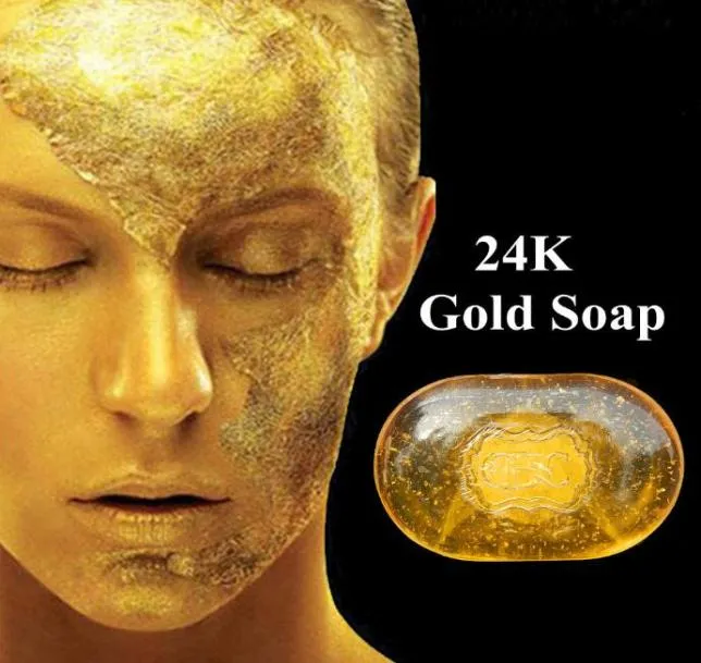 24K Gold Anti-Aging Soap - Natural Skin Whitening, Wrinkle Reduction ...